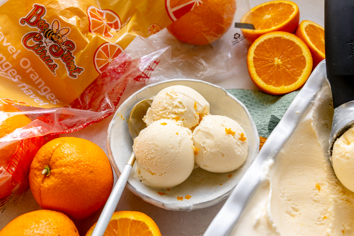 Orange Ice Cream - Bee Sweet Citrus